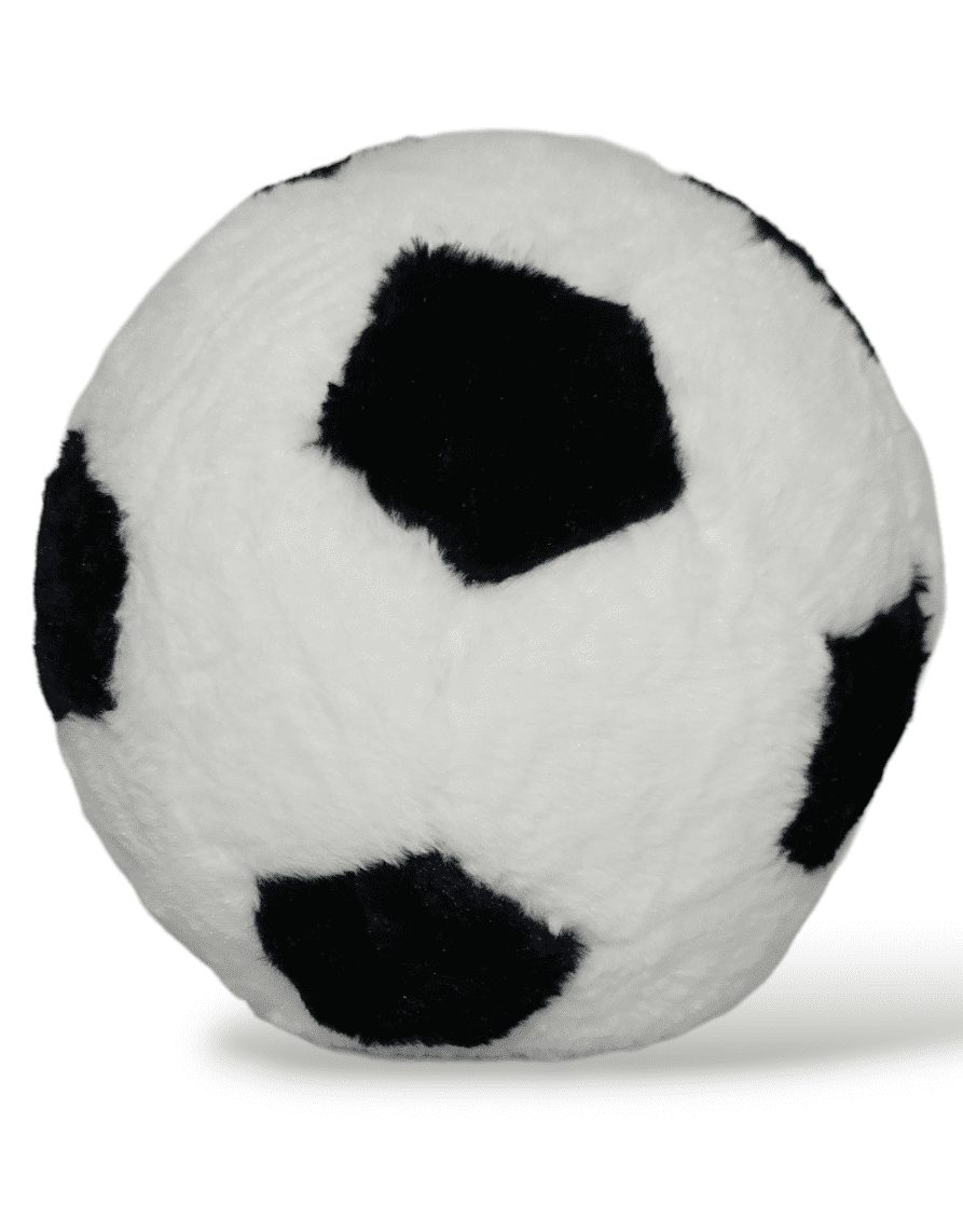 Plush Soccer Ball Pillow-Black - Walmart.com