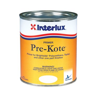 Interlux Y4248/QT Brightside Polyurethane Paint - Fire Red, Quart ...