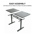 Free Shipping! Eureka Ergonomic 47x23 Inch Computer Desk, Black Office ...