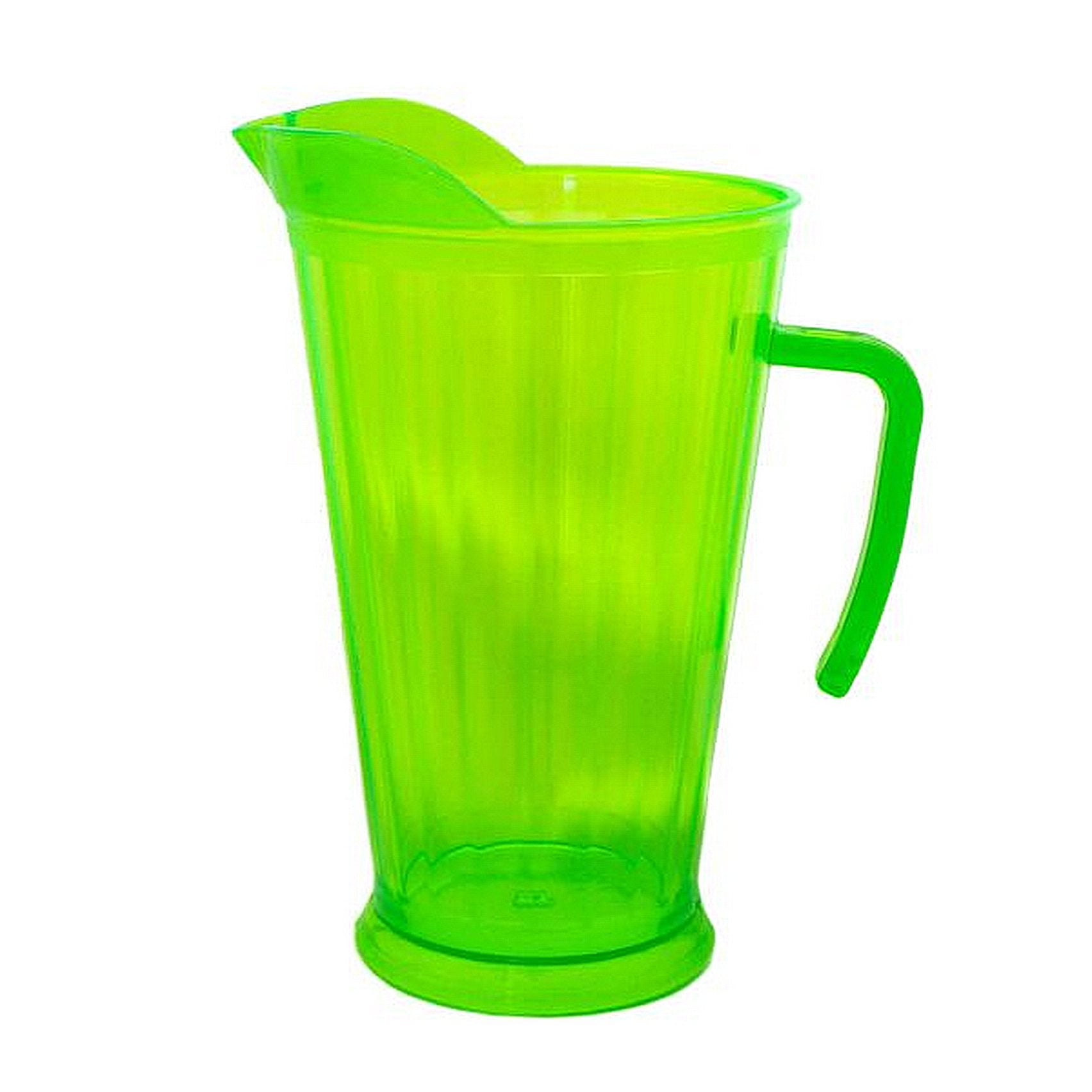 1 - Party Essentials 60 Oz. Heavy Duty Pitchers - Neon Green - Walmart.com