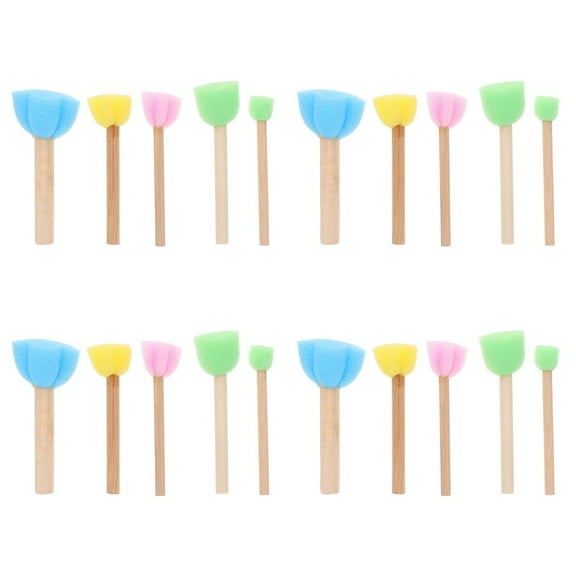 36Pcs Sponge Stamps Painting Sponges Kids Funny Painting Stamp Kids ...