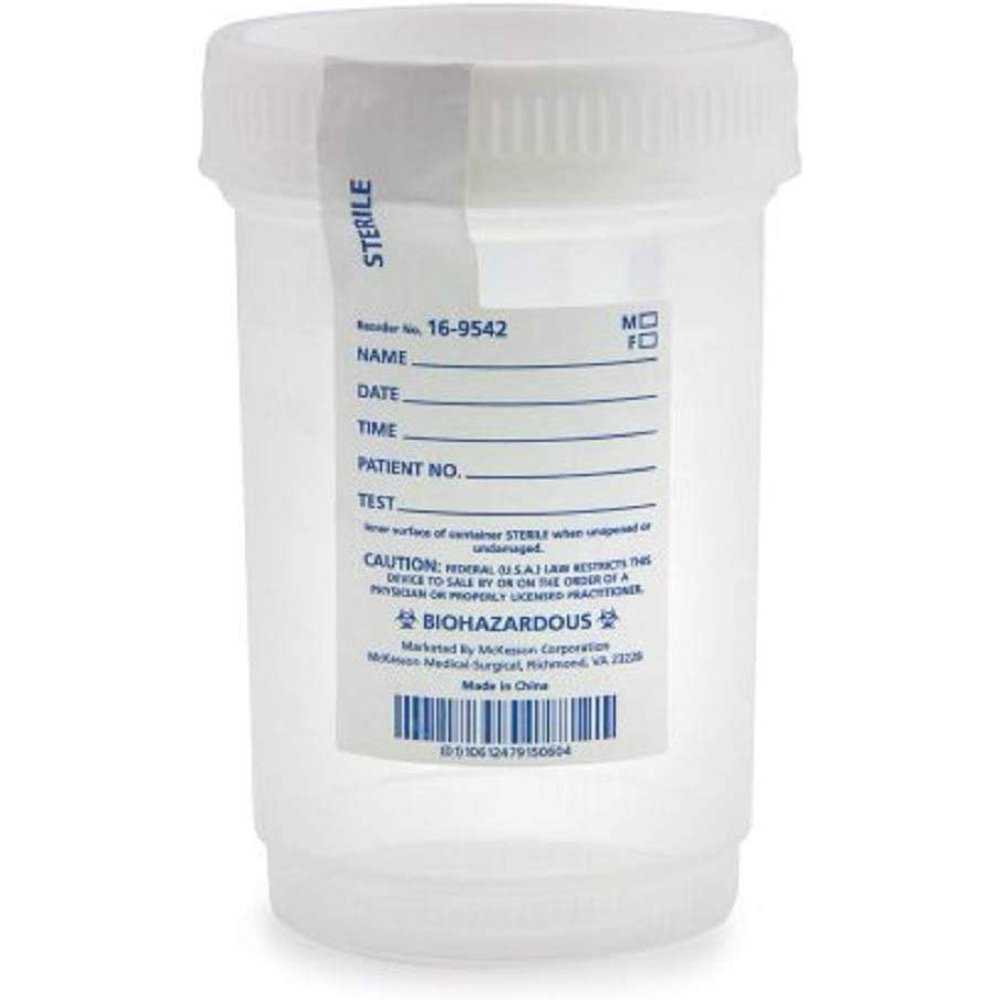 AMZ Pack of 300 Sterile Specimen Cups 4 oz Urine Specimen Collection ...