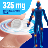 Bufferin Aspirin Coated Tablets 325mg for Pain Relief and Inflammation ...