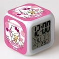 Kuromi Melody Hello Kitty Cinnamoroll Pochacoo Alarm Square Clock ...