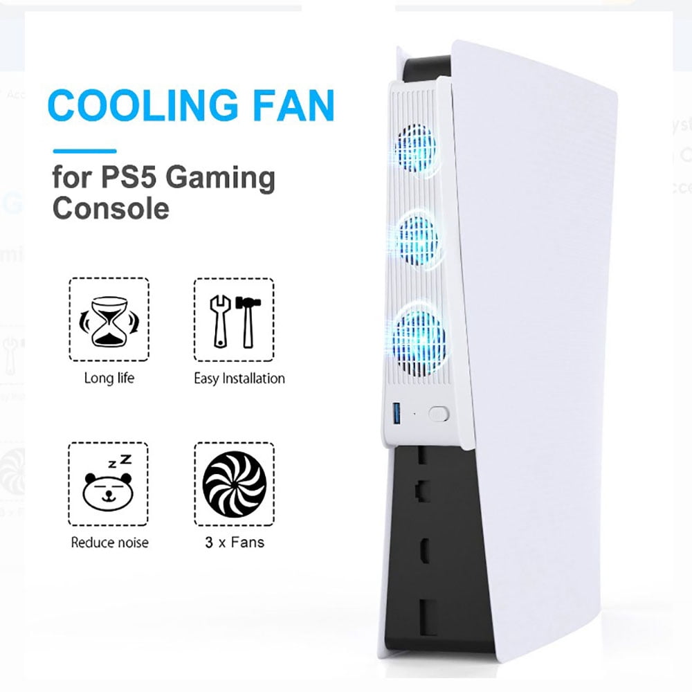 Crowdstage PS5 Cooling Fan Console Cooling 3 Fan Cooler Super Cooling crowdstage-ps5-cooling-fan-console-cooling-3-fan-cooler-super-cooling