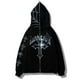CNSTORE Y2K Hoodie Full Zip Up Hoodie Over Face Women Men Skeleton Skull Print Hooded Aesthetic ...