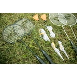 Triumph 4-Player Badminton Game Set Includes Net, Steel Rackets, and ...