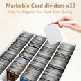 2-Pack 3200 Count Trading Card Storage Box, 4 Row Cardboard Card Boxes ...
