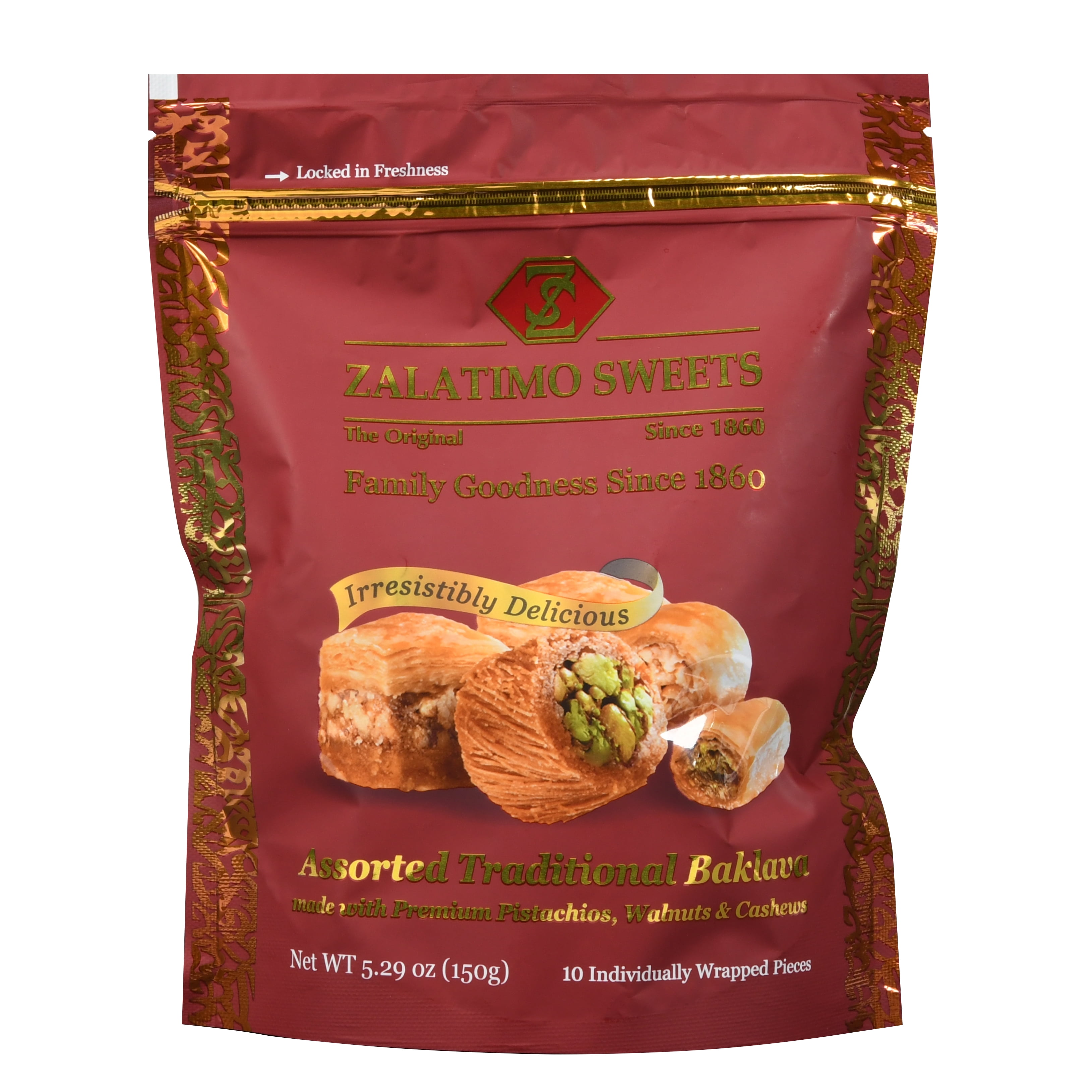 Ziyad Brothers Zalatimo Sweets Baklava, 10 ea – Walmart Inventory ...