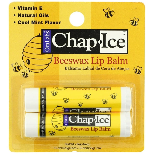 Beeswax Lip Balm 4 Sticks Contains Vitamin E And Natural Oils 15 Oz Each