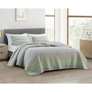 Mainstays Grey Aztec King Quilt - Walmart.com