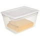 Sterilite 58 Qt Storage Box Clear Base White Lid Set of 8 - Walmart.com