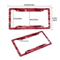 Arizona Football Team Four-Hole License Plate Frame (One Pair) With ...
