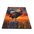 12x16 inch Decorative Paintings For Wall Rooster On Fence Picture ...