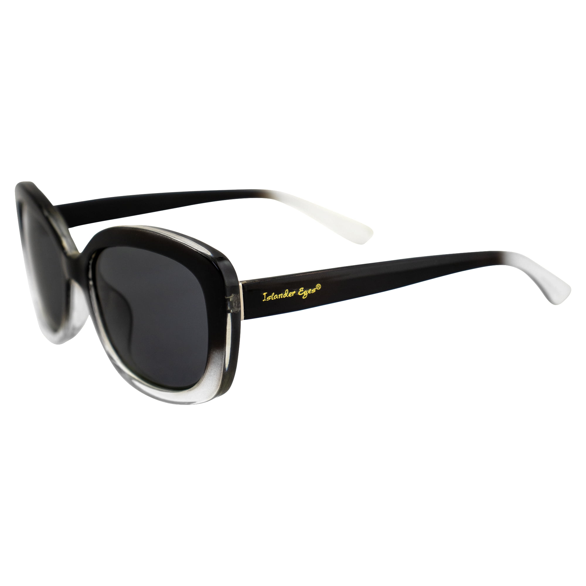 Islander Eyes Dominica Polarized Sunglasses for Women Gradient Black ...