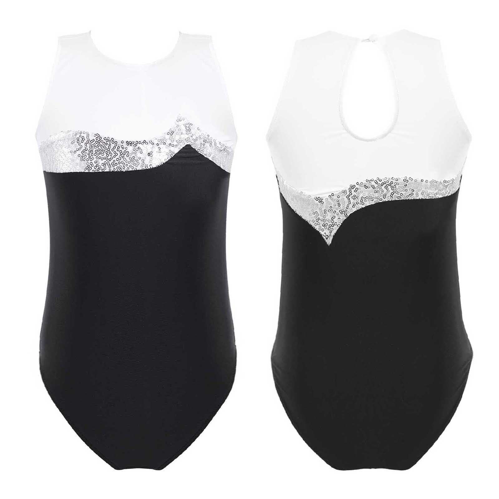 iiniim Kids Girls Shiny Sequins Gymnastics Leotards Ballet Dance ...