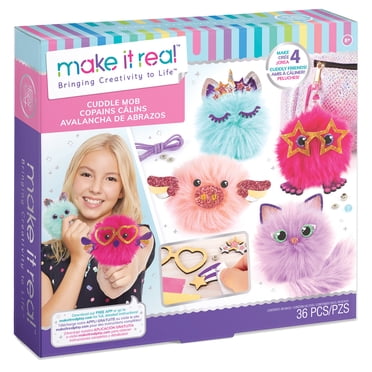 Klever Kits Plush Craft Kit DIY Keychain Making Craft for Kids 3 Pack ...