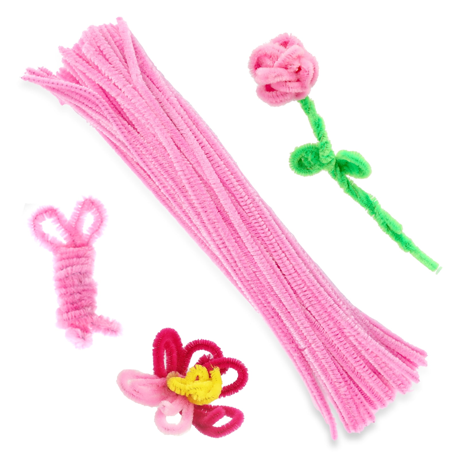 Jupean Pipe Cleaners, Easy to Bend and Form Art Pipe Cleaners for Kids ...