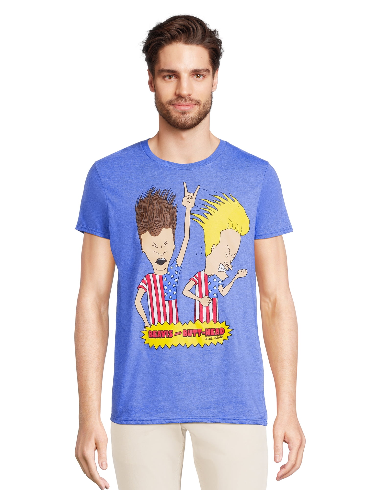 Beavis and Butthead Men's and Big Men's Graphic Tee, Size S-3XL ...