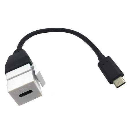USB C Keystone Jack Inserts Cable, USB 3.1 Type C Female to Male ...