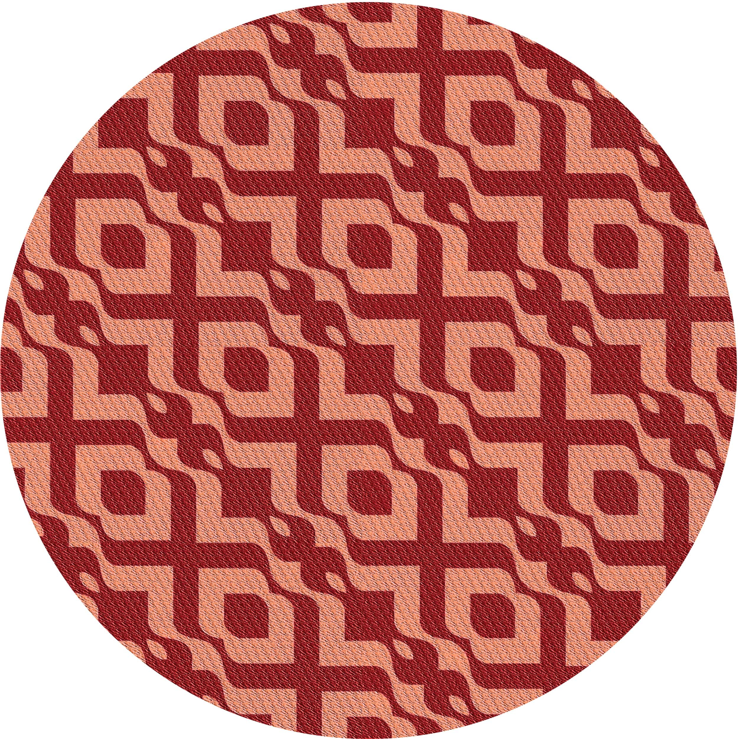 Ahgly Company Indoor Round Patterned Construction Cone Orange Area Rugs ...