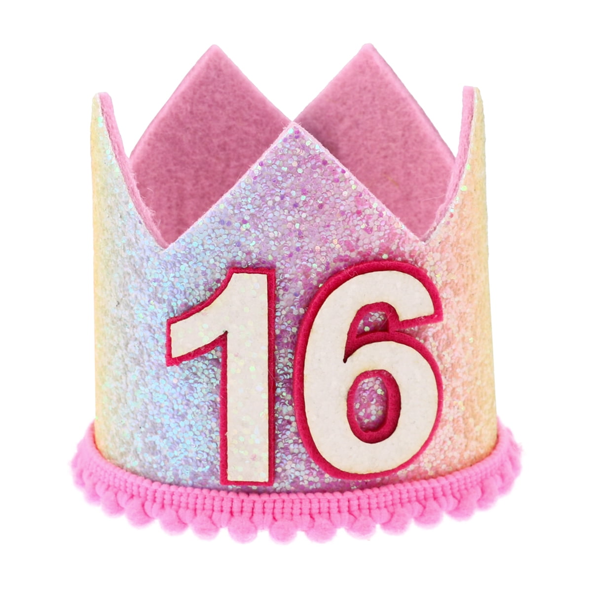 OUNONA Gradient Rainbow Kids Party Hats Birthday Hats Decorative Party ...