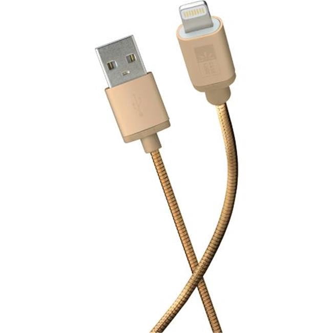 Bytech CLLPCA102GD 3.5 ft. MFI Certified Lightning Charging Sync Cable ...