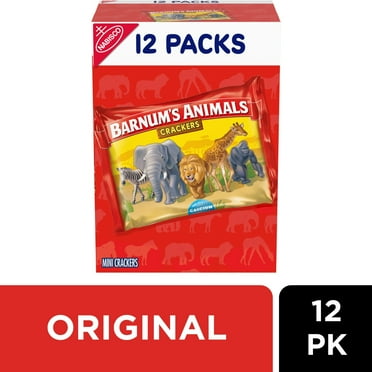 Barnum's Original Animal Crackers, Fun Kids Snack, 2.13 oz Box ...