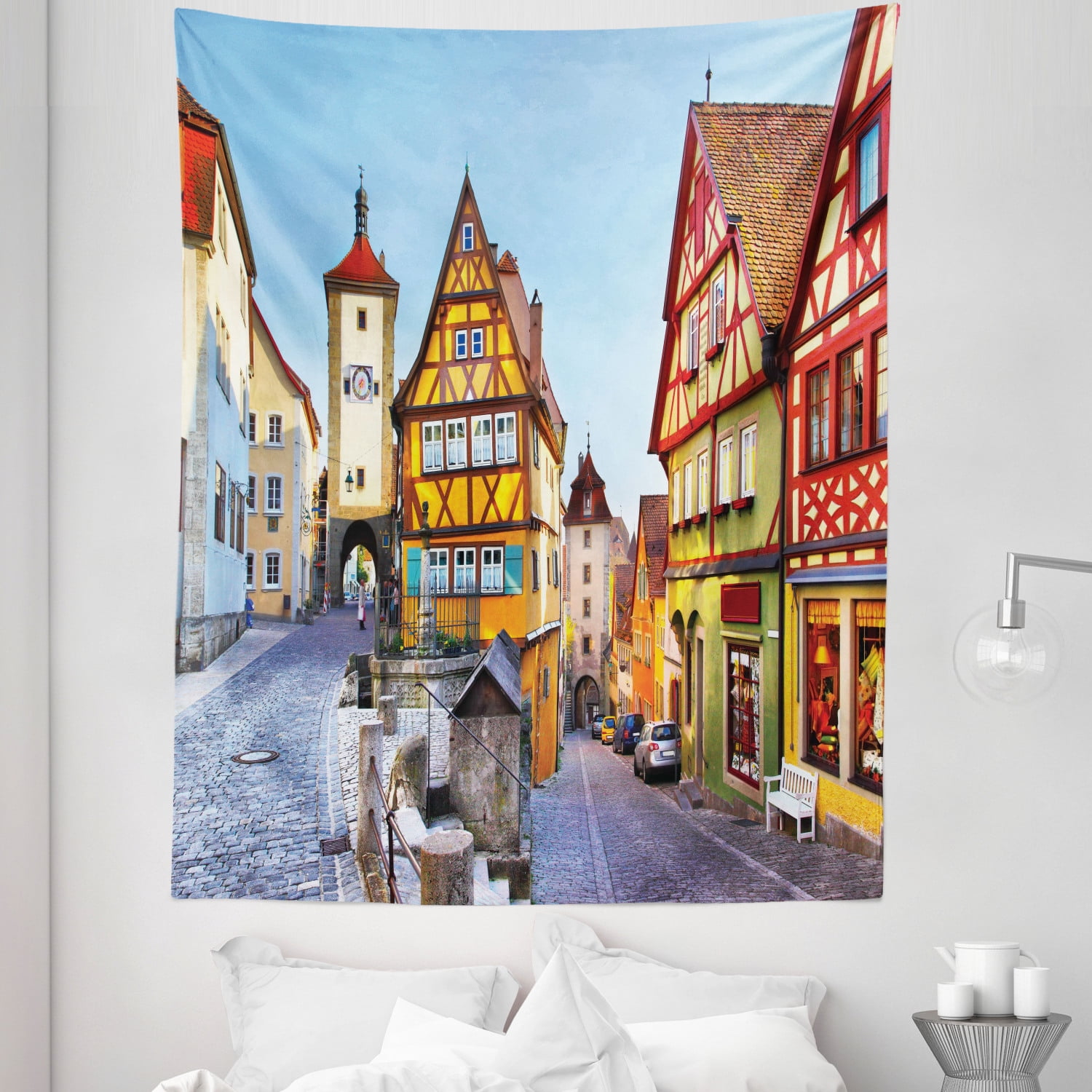 German Tapestry, Rothenburg ob der Tauber Bavaria Germany Famous Street ...