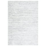 SAFAVIEH Berber Dacre Abstract Shag Area Rug, 4' x 4' Square, Ivory ...