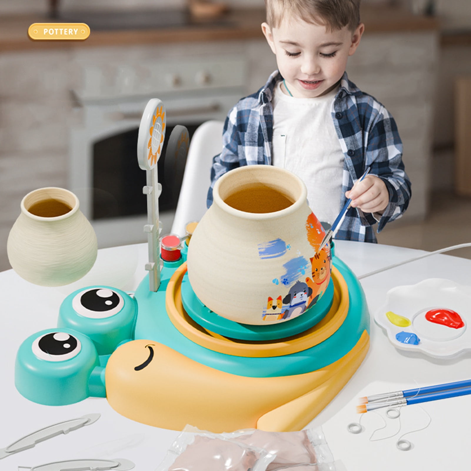 Click here for Unbranded Kids Power Pottery Wheel Toy Snail Puppy... prices