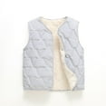 Ahabrexf Kids Vest Boy's,Kids Sleeveless Down Vest Solid Round Neck ...