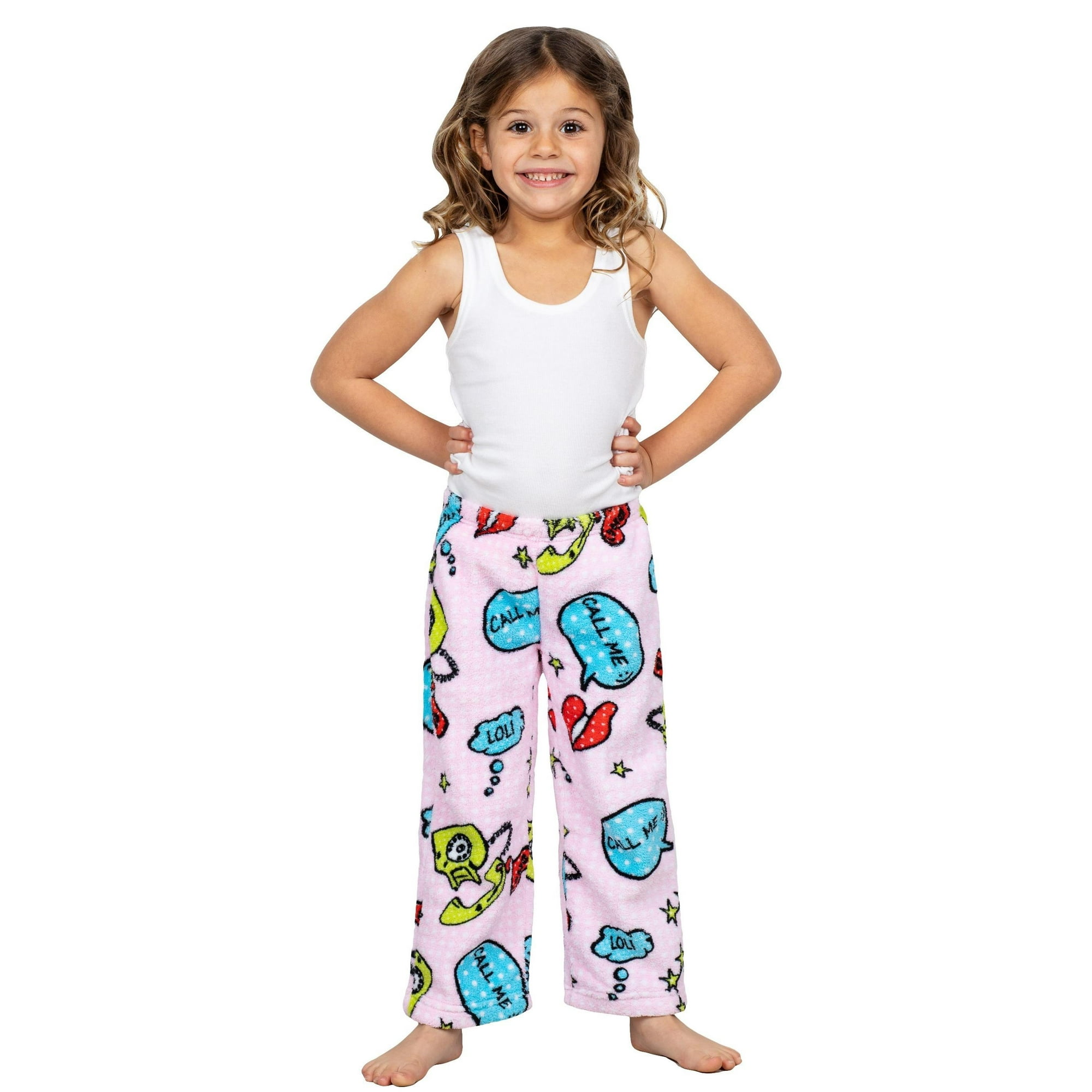 Click here for Up Past 8 Girls Pajama Pants Fuzzy Plush Sleepwear... prices