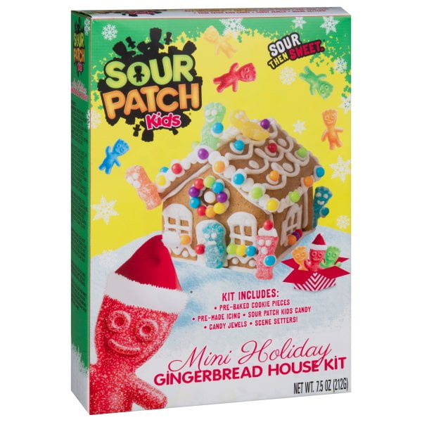 Sour Patch Kids Mini Holiday Gingerbread House Kit - Walmart.com