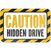 Caution Hidden Drive Sign - Walmart.com