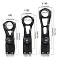 Zeiwohndc Bicycles Stem Folding Bike Risers Stem Long Handlebar Stem ...