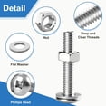 1100PCS Nuts and Bolts Assortment Kit, M3 M4 M5 M6 Phillips Head ...