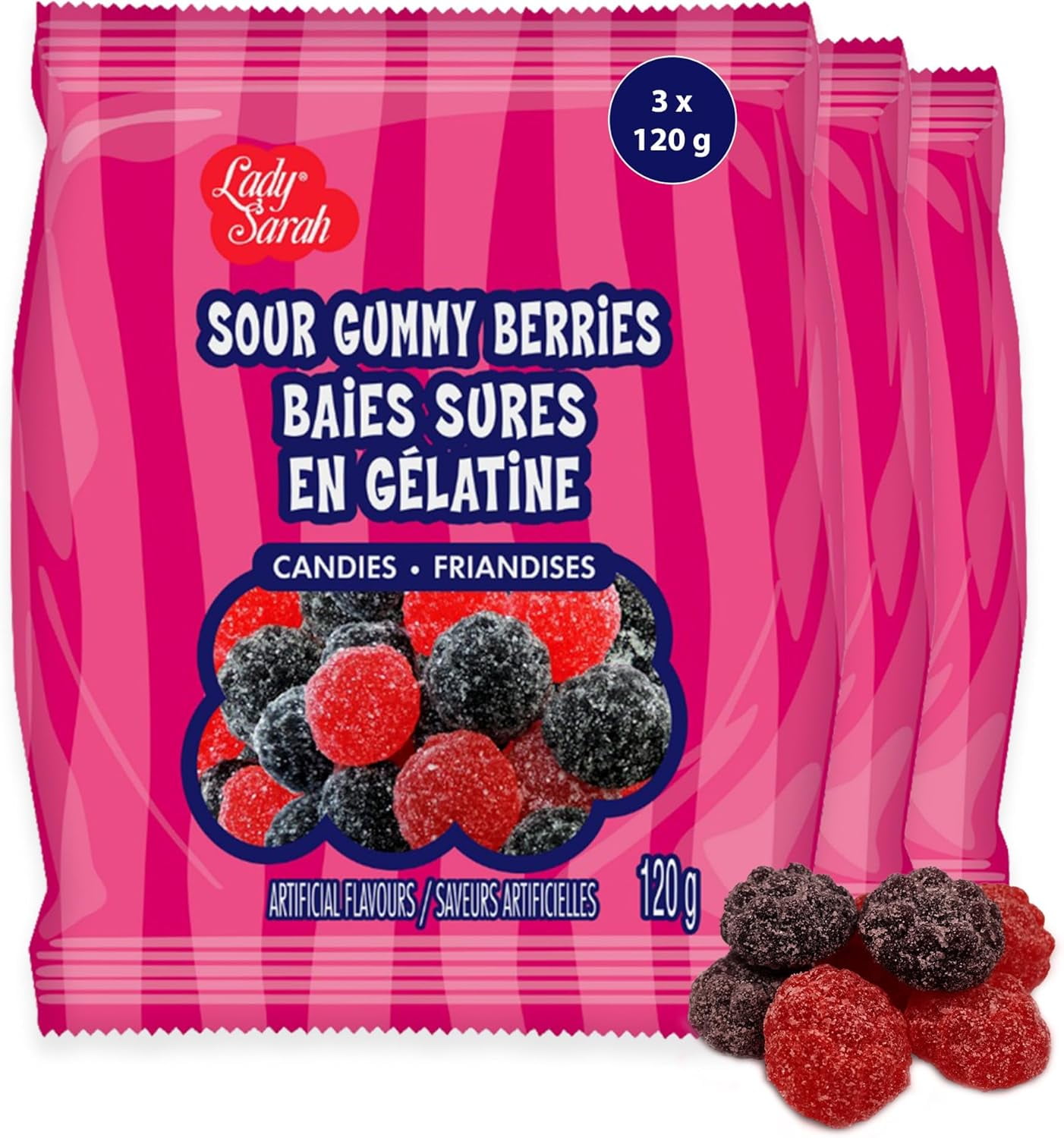 Lady Sarah Sour Gummy Berries 360G (Pack of 3 ) - Walmart.ca