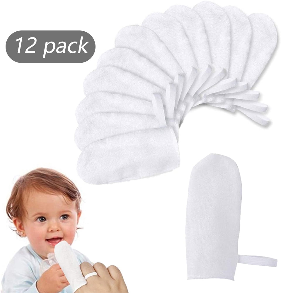 POINTERTECK 12 Pcs Baby Finger Toothbrush Soft Safe Oral Massage ...