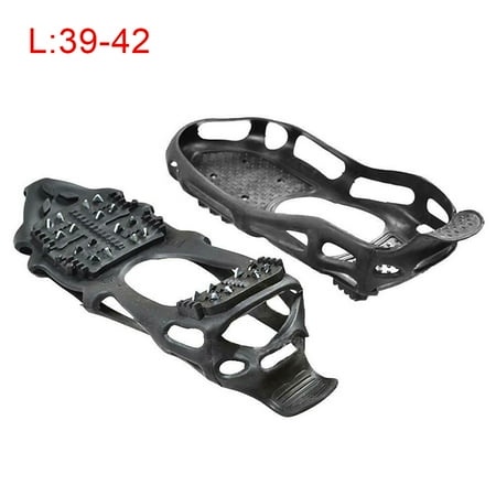 ViiTech 1 Pair ice cleat spikes 24 Teeth Ice Cleats Grippers Crampons ...