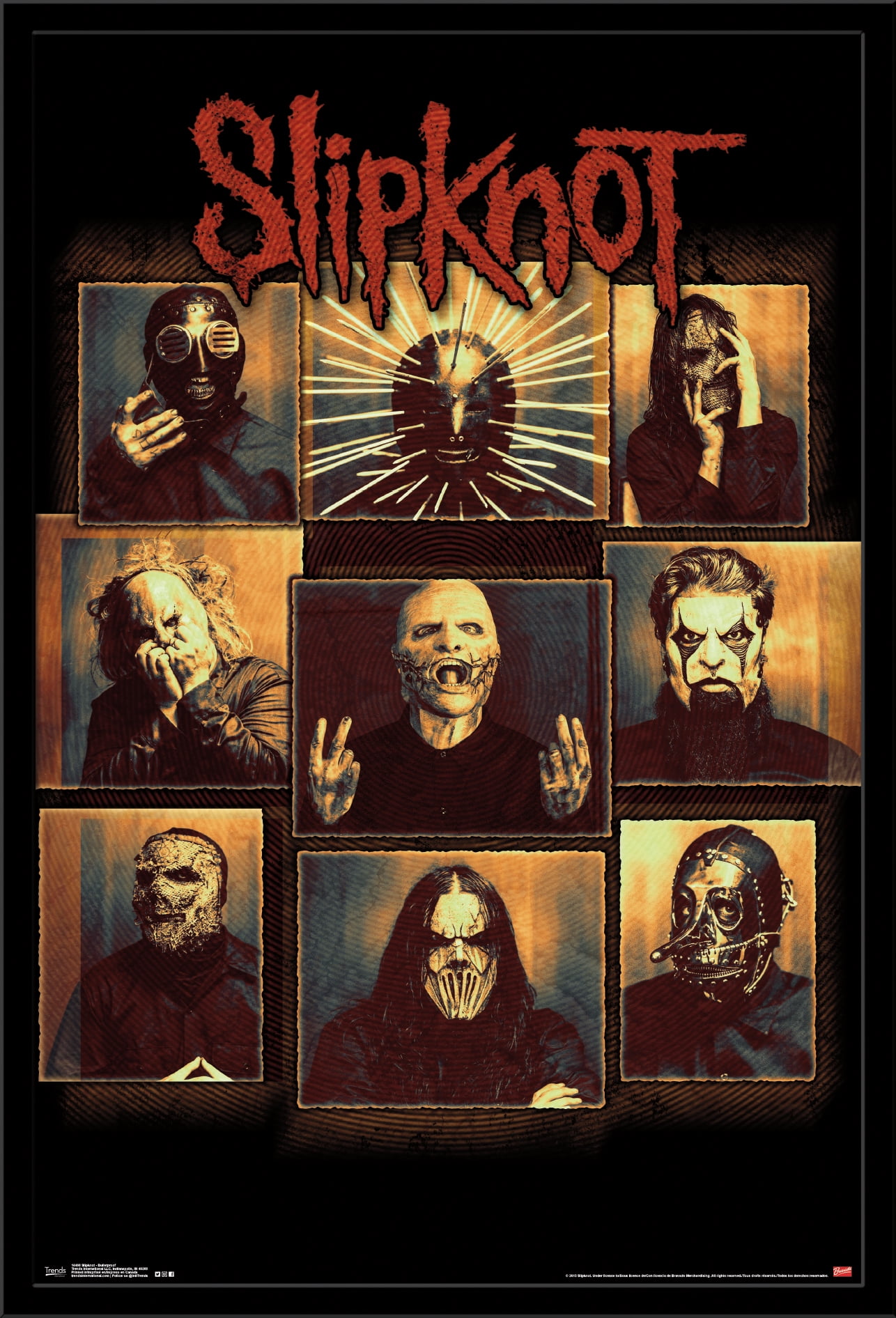 Slipknot - Bulletproof Wall Poster, 22.375" x 34", Framed - Walmart.com