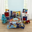 Disney Mickey Mouse 4pc Toddler Bedding Set, "Mickey Fun House", Blue ...
