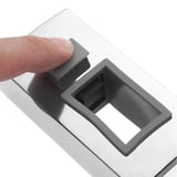 JINGT Square Tube Chrome Shower Rail Head Slider Bar Holder Adjustable ...