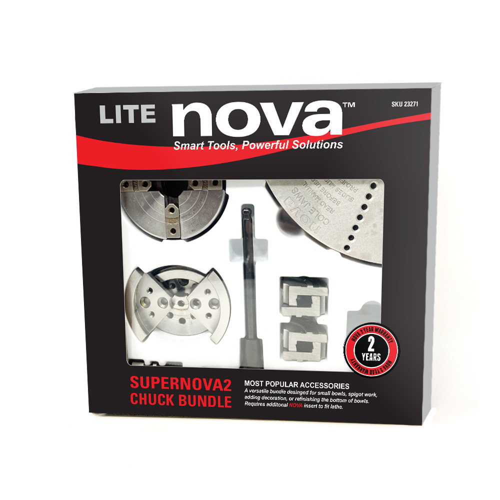 NOVA 23271 LITE SuperNOVA2 Insert Chuck with Jaw Assortment Bundle ...