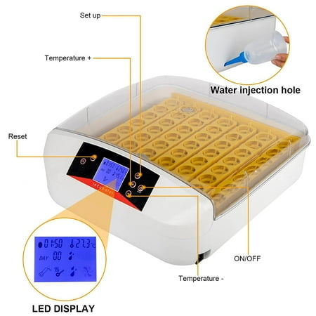 Two pieces Egg Incubator,55 Incubators for Hatching Eggs,Poultry Hatcher Machine with Automatic ...