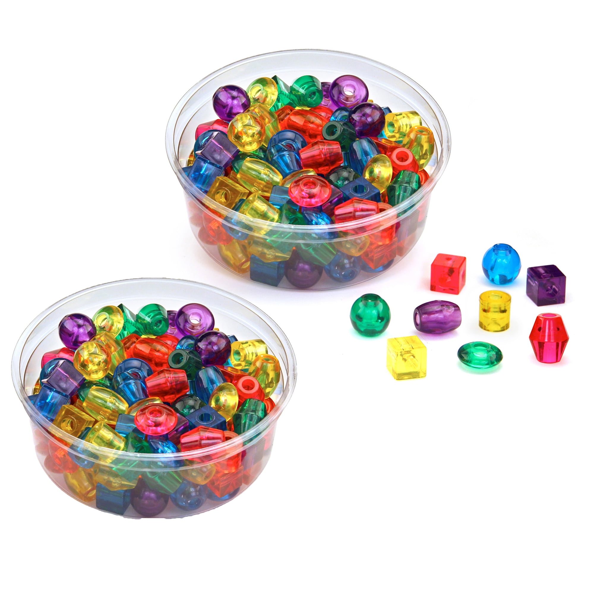 Big Beads, Translucent, 2 Packs - Walmart.com