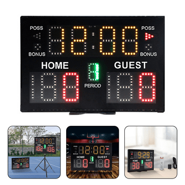 4 Digital Portable Table Top Scoreboard, Easy Flip Score Keeper for ...