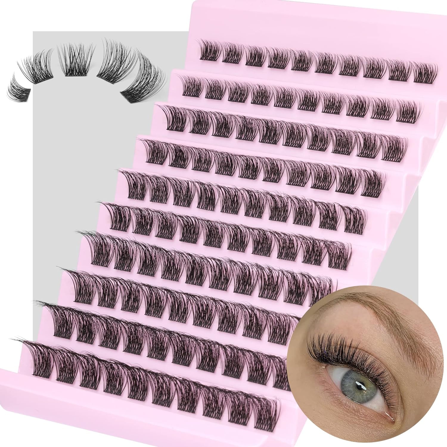 Click here for Oruyrop Wispy Lash Extension Clusters Diy Eyelash... prices
