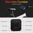150ft Visible Bike Safety Light Turn Signals/Auto Brake/Anti-Theft USB ...