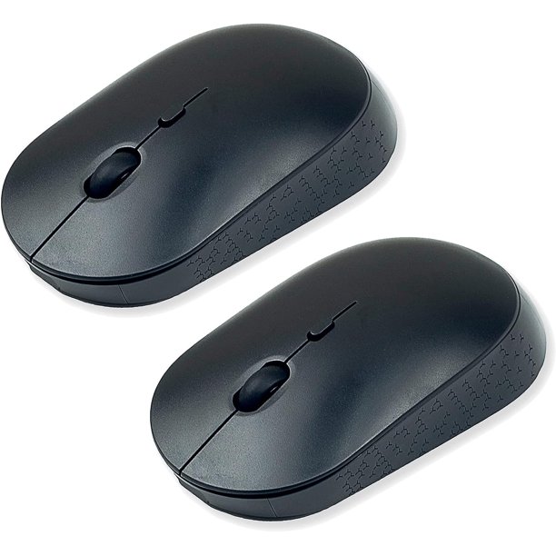 YUMQUA Wireless Mouse 2 Pack, Slim 2.4G Optical Silent Computer Mouse ...
